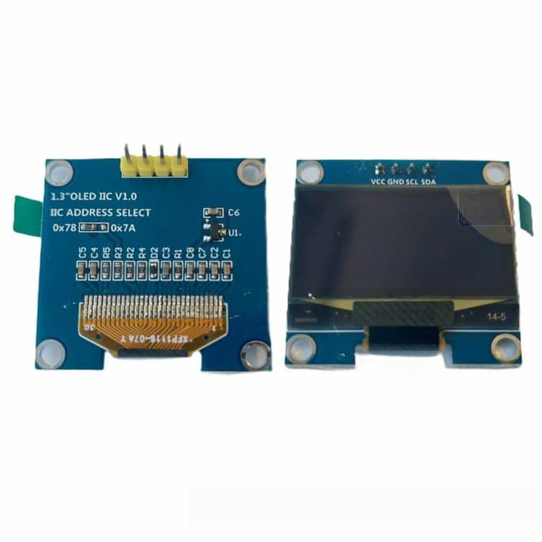 ماژول OLED نمایشگر 1.3 اینچ با رزولوشن 64x128 آبی 4 پین با رابط I2C ...